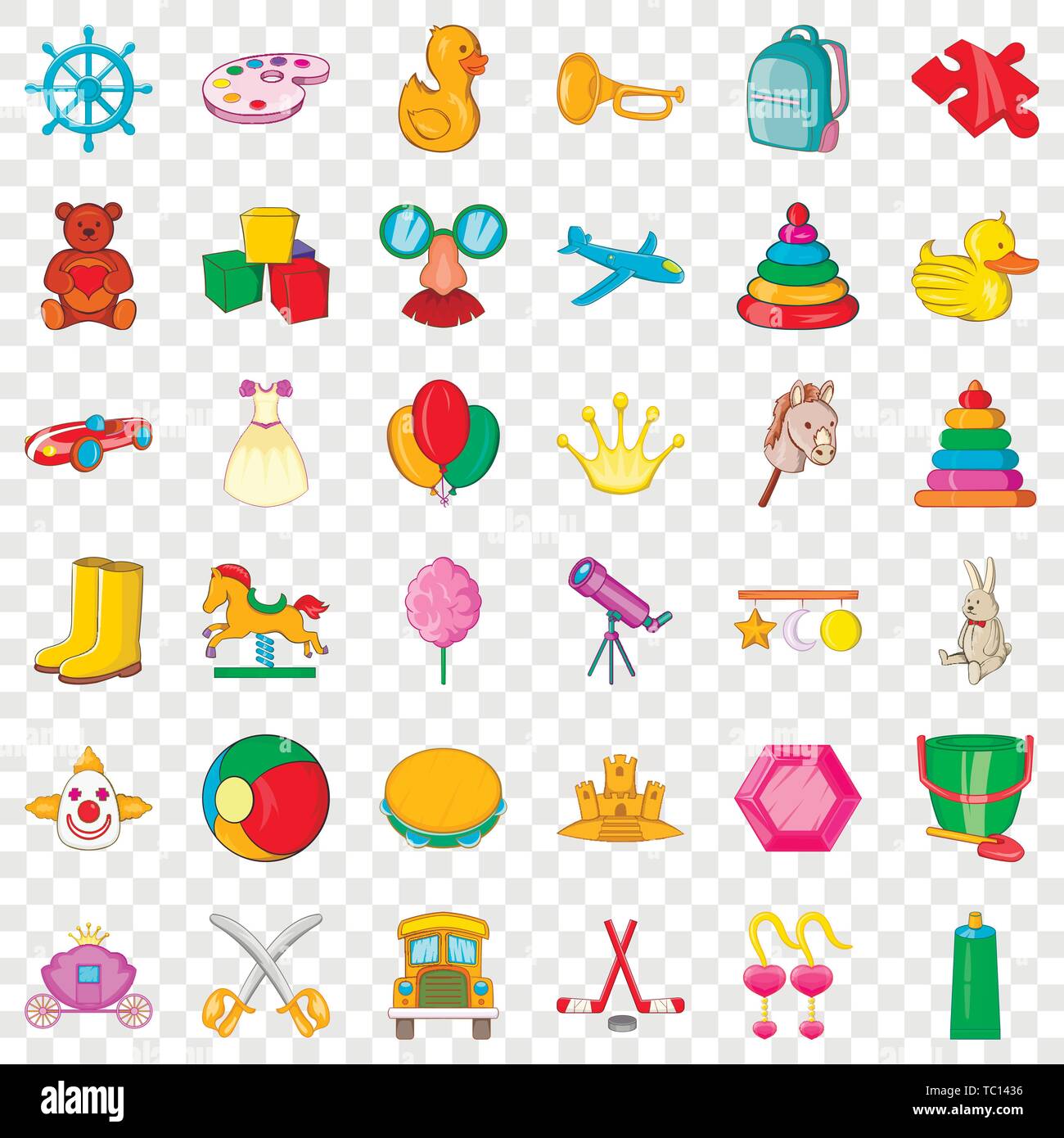 Kid icons set, cartoon style Stock Vector Image & Art - Alamy