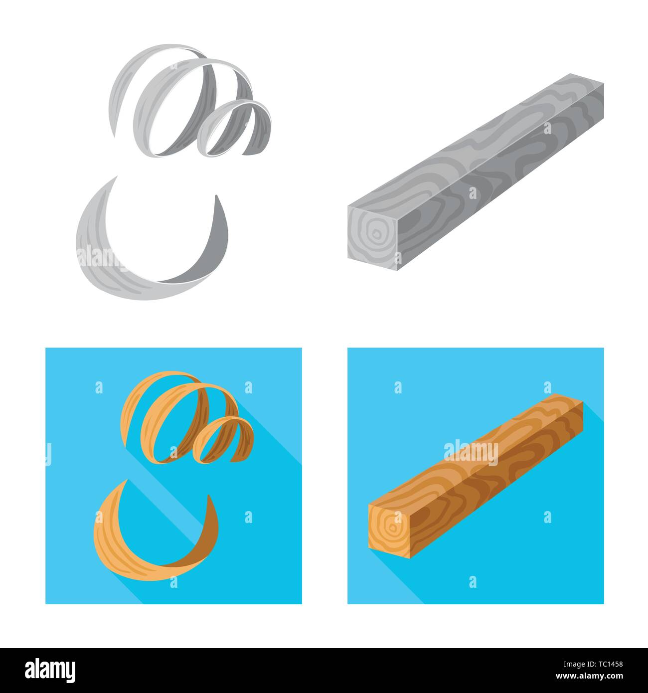 Wood timber stack beech Stock Vector Images - Alamy