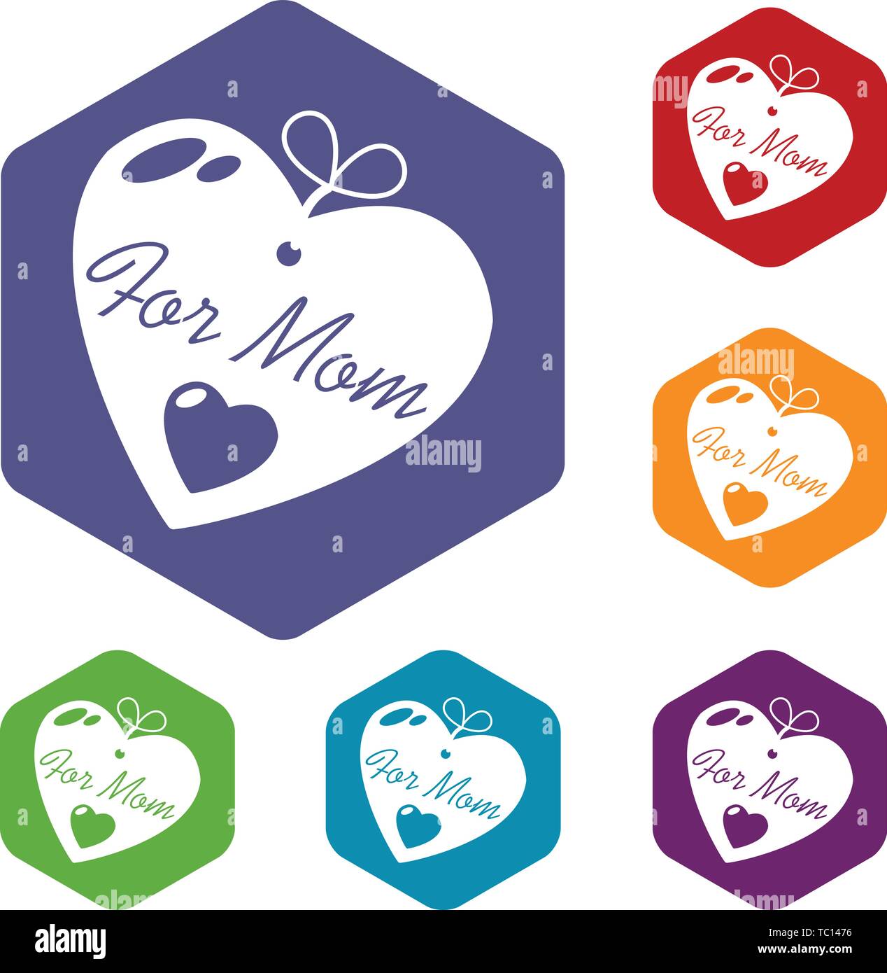 Mother icons vector hexahedron Stock Vector Image & Art - Alamy