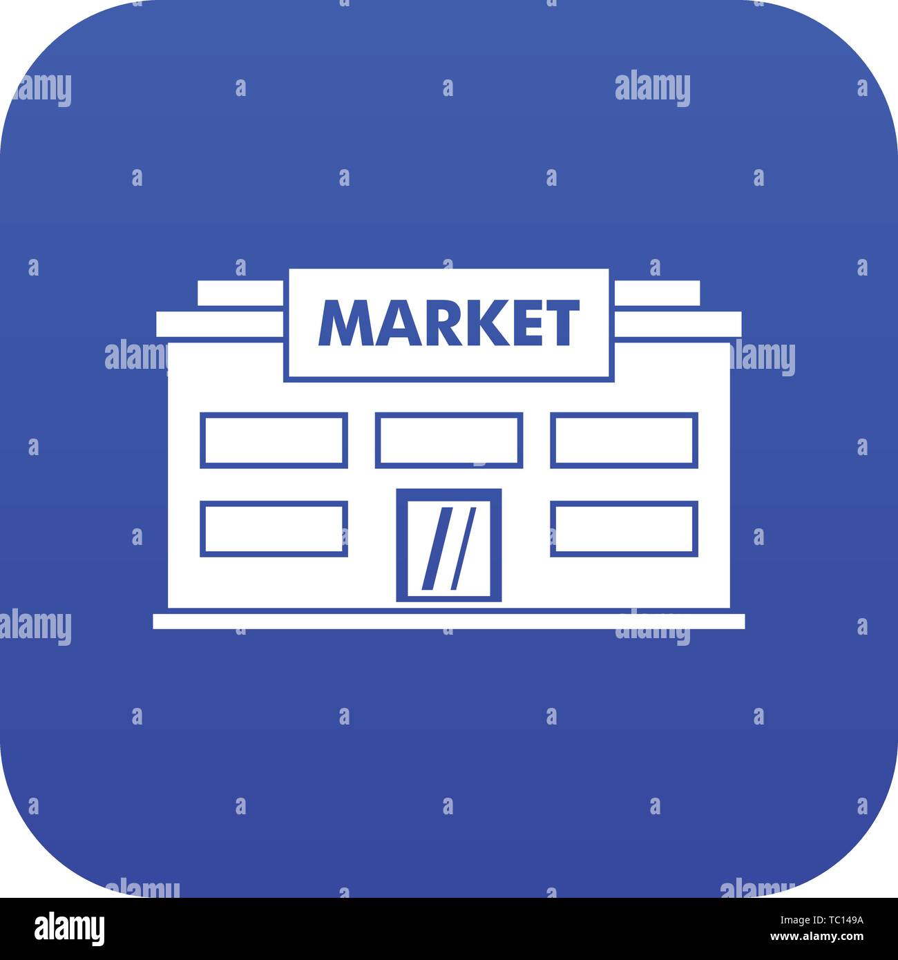 Market icon digital blue Stock Vector Image & Art - Alamy