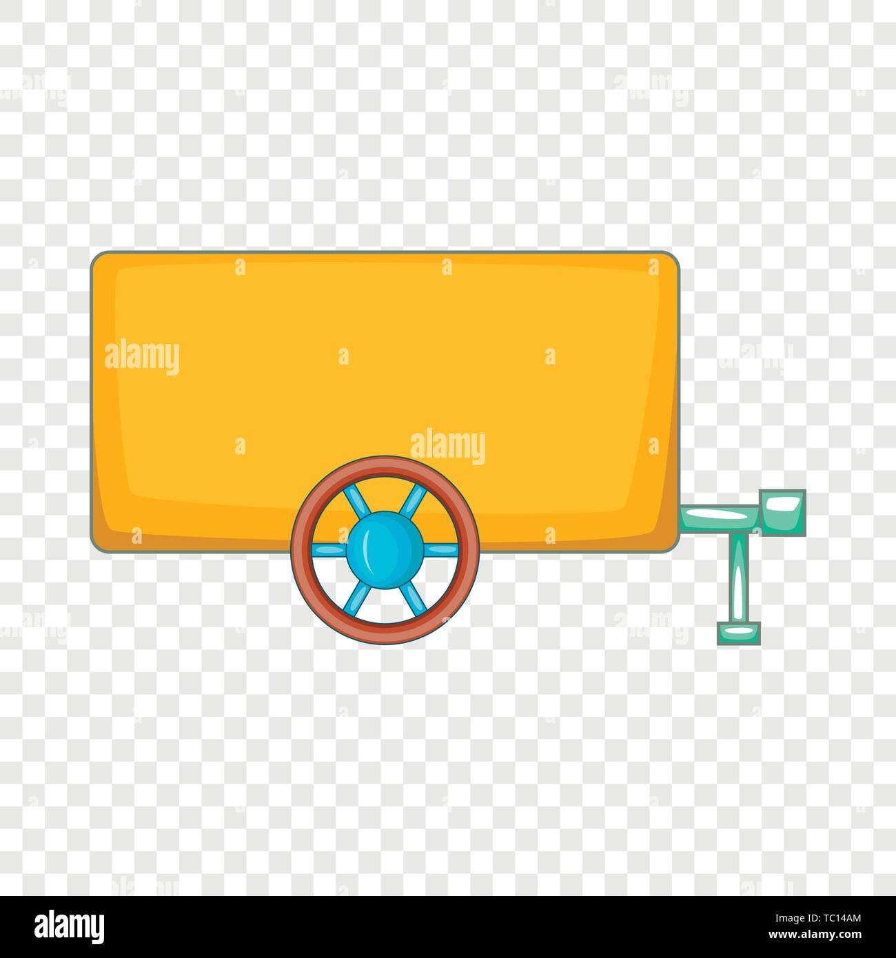 Vehicle car trailer icon, cartoon style Stock Vector Image & Art - Alamy