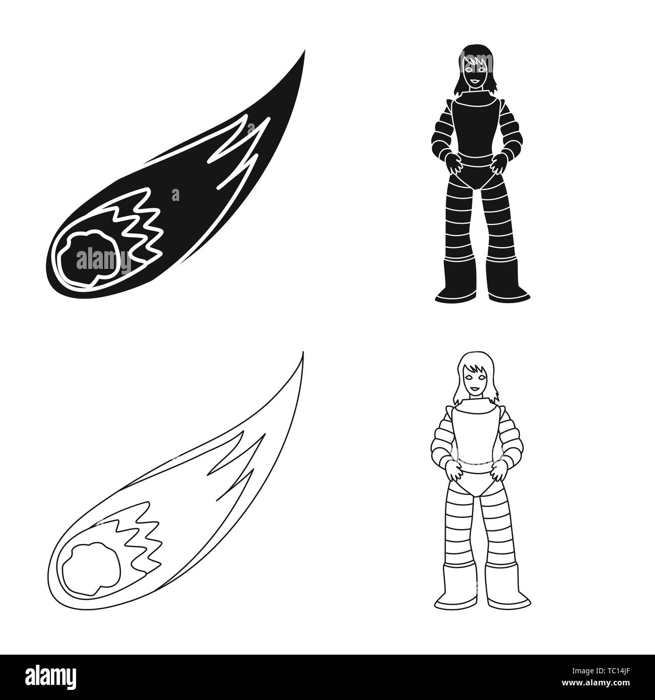 comet,astronaut,asteroid,woman,meteor,suit,rock,spaceman,fire,dream ...