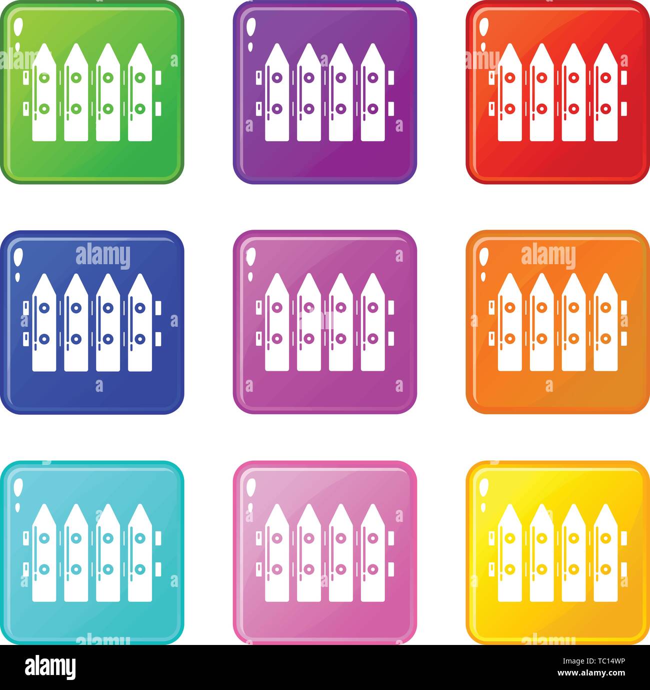 Fence rustic icon, simple black style Stock Vector Image & Art - Alamy