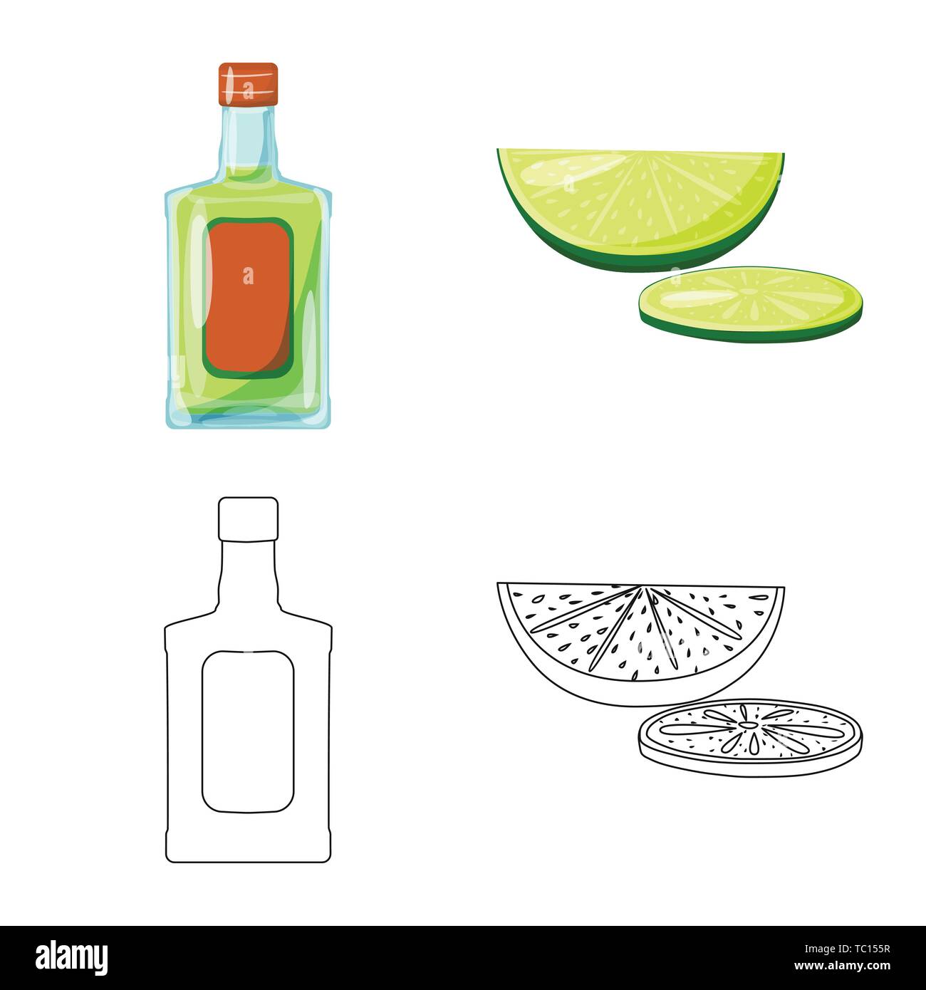 bottle,lime,alcohol,green,lemon,vodka,slice,whiskey,fruit,drink,food ...