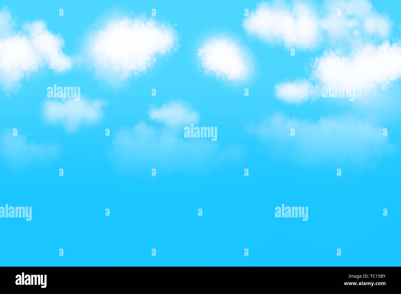 Cloudy sky background illustration Stock Photo - Alamy