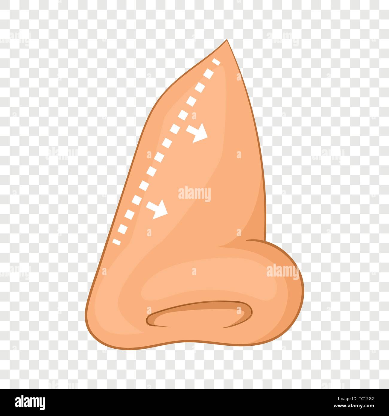 Nose surgery correction icon, cartoon style Stock Vector Image & Art ...