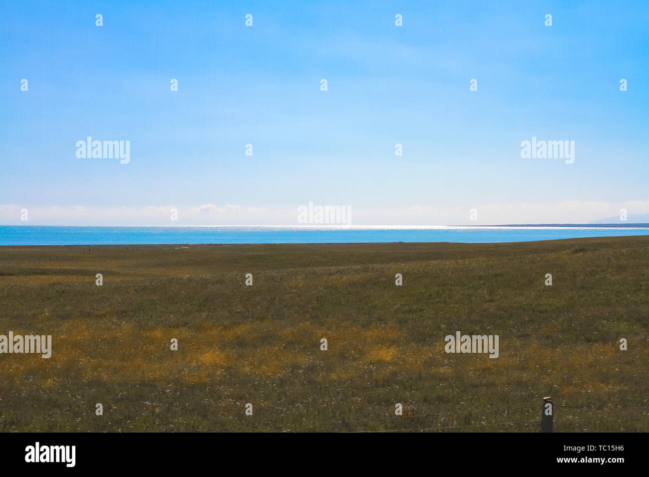 Qinghai lake qinghai lake scenery scenery around the lake hi-res stock ...