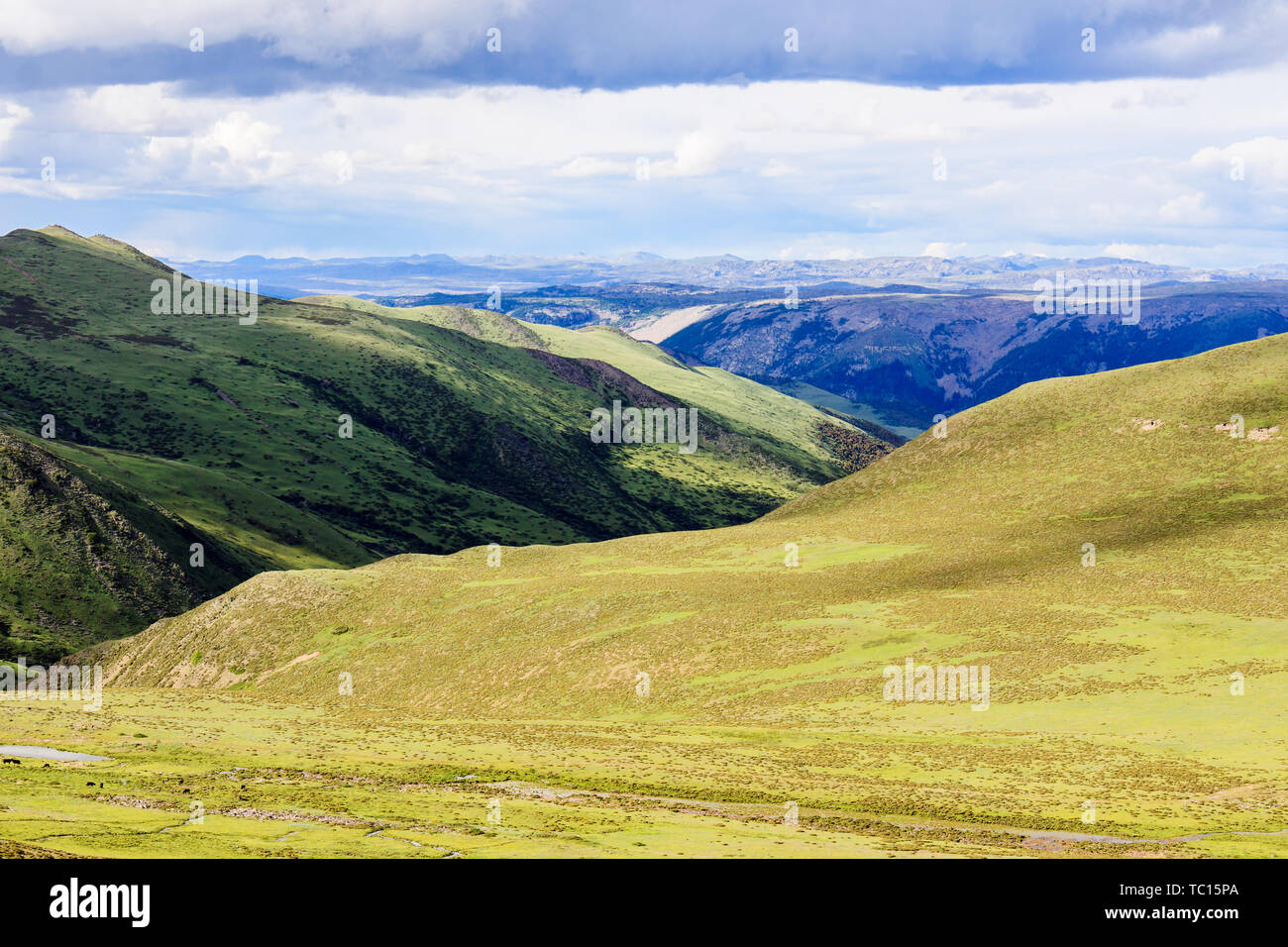 Landscape of the mountains and no one to visit nature hi-res stock ...