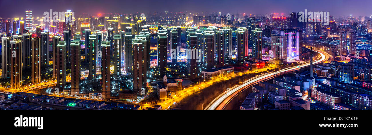 Night Scenery in Shenyang Stock Photo - Alamy