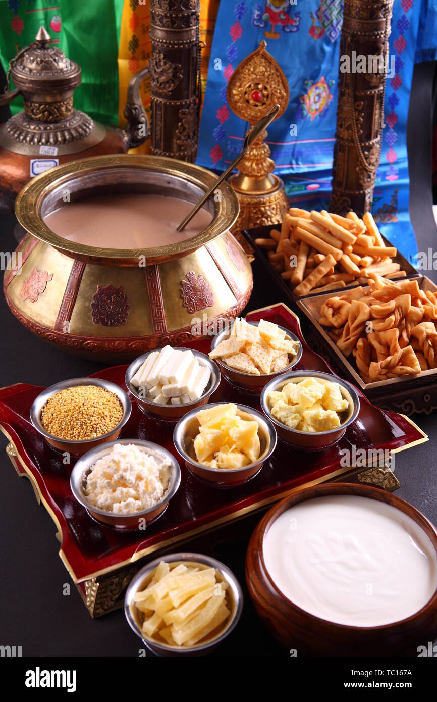 Mongolian tea milk hi-res stock photography and images - Alamy
