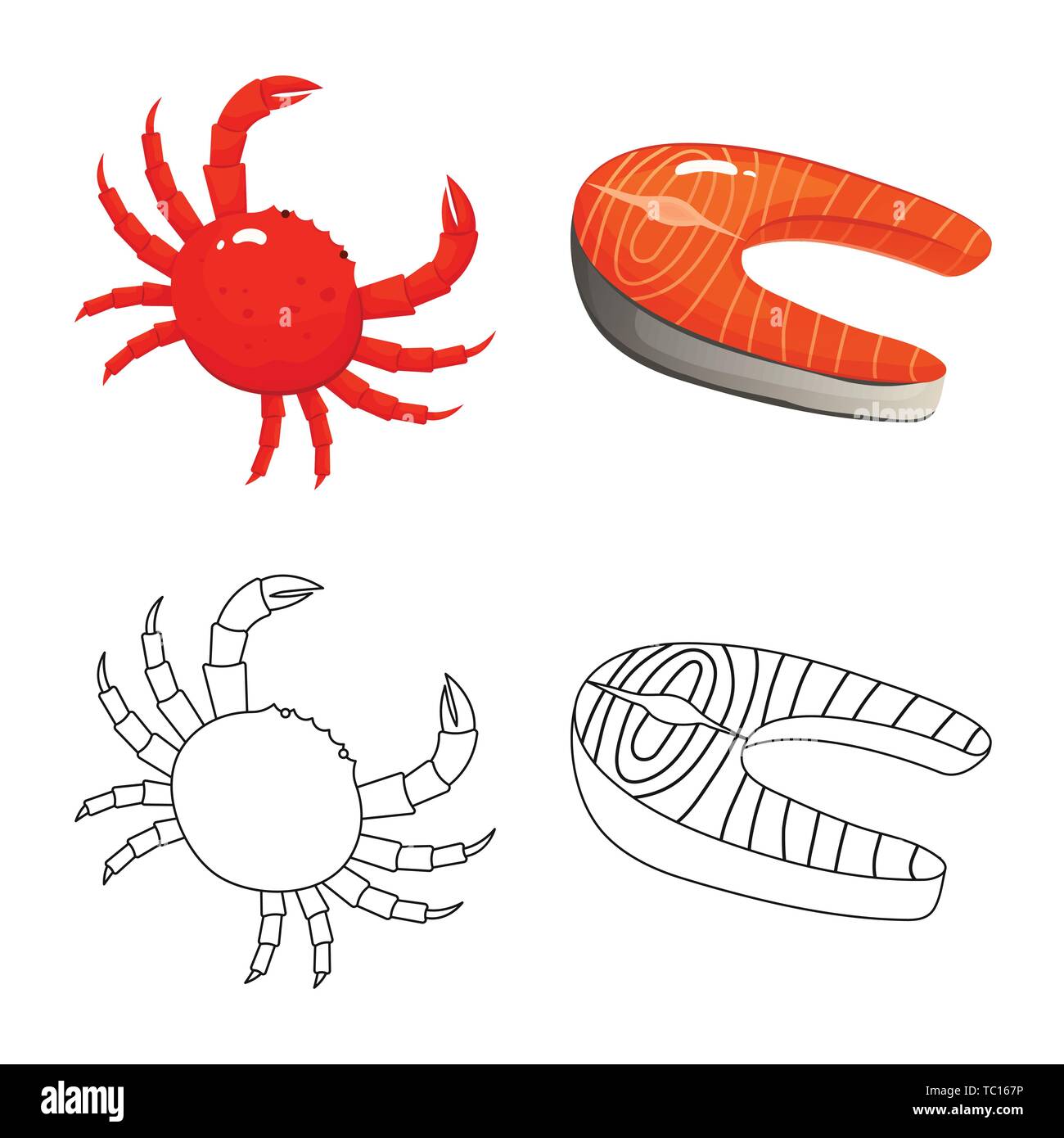 crab,salmon,shell,fish,red,piece,shellfish,trout,beach,delicacy ...