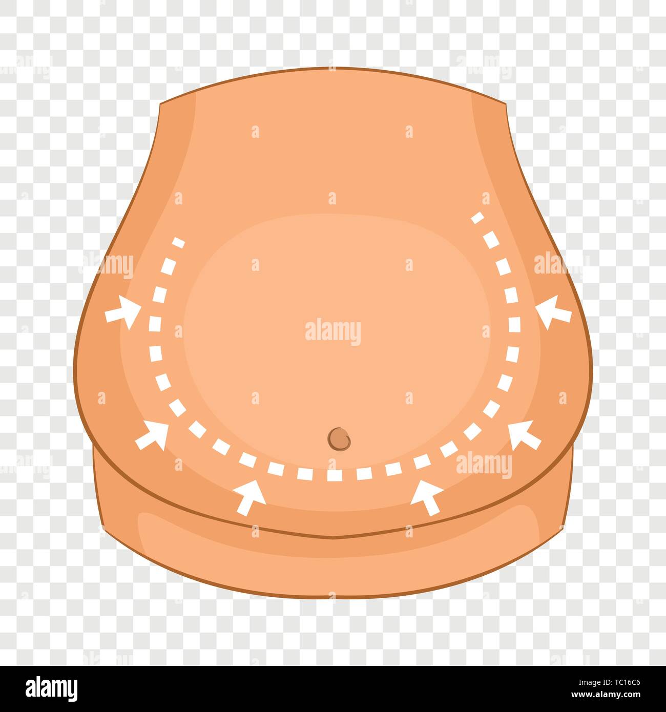 Stomach surgery correction icon, cartoon style Stock Vector Image & Art ...