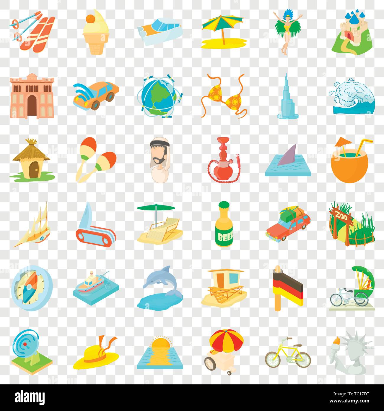 Rest icons set, cartoon style Stock Vector Image & Art - Alamy