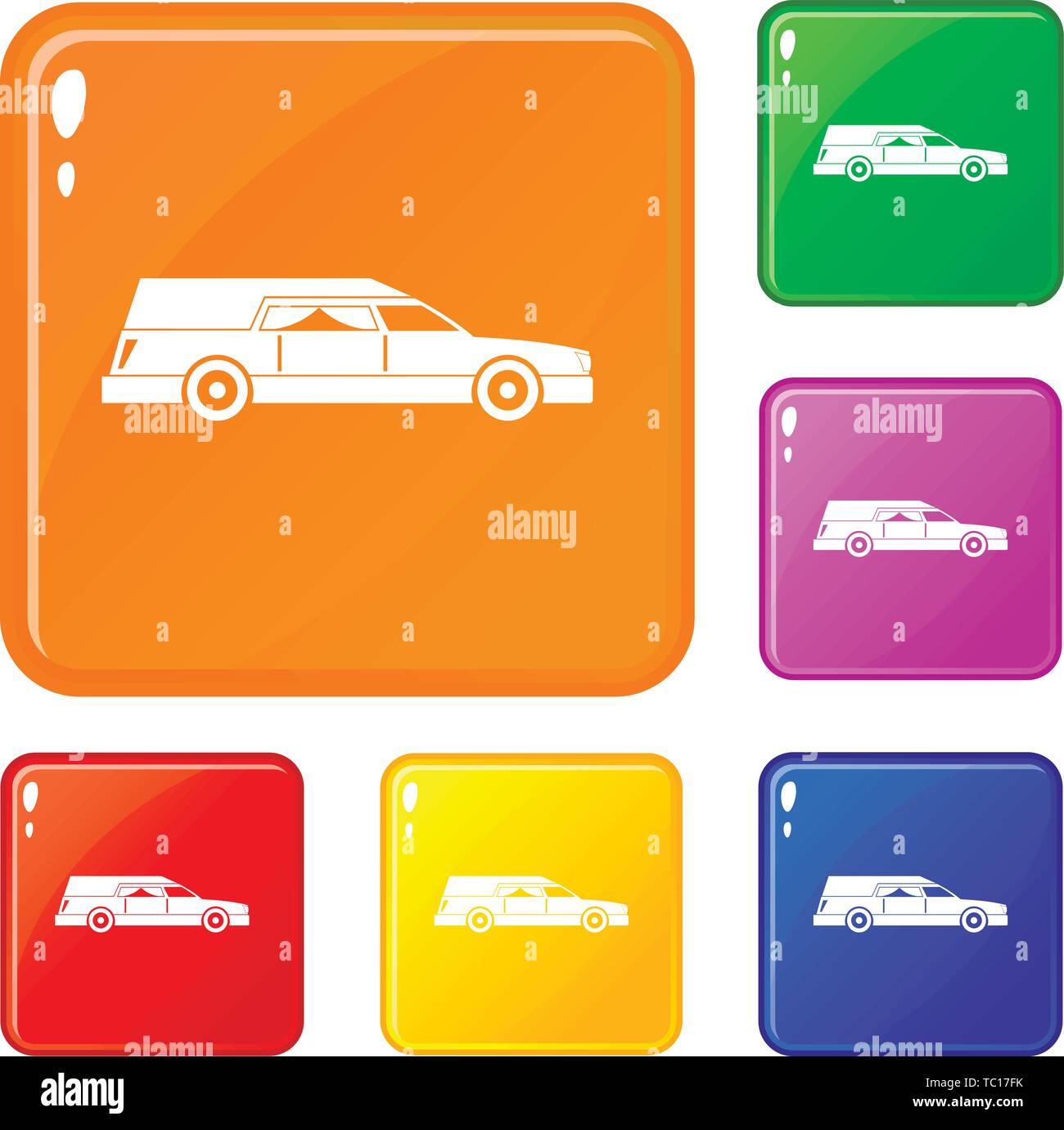 Funeral vehicle Stock Vector Images - Alamy