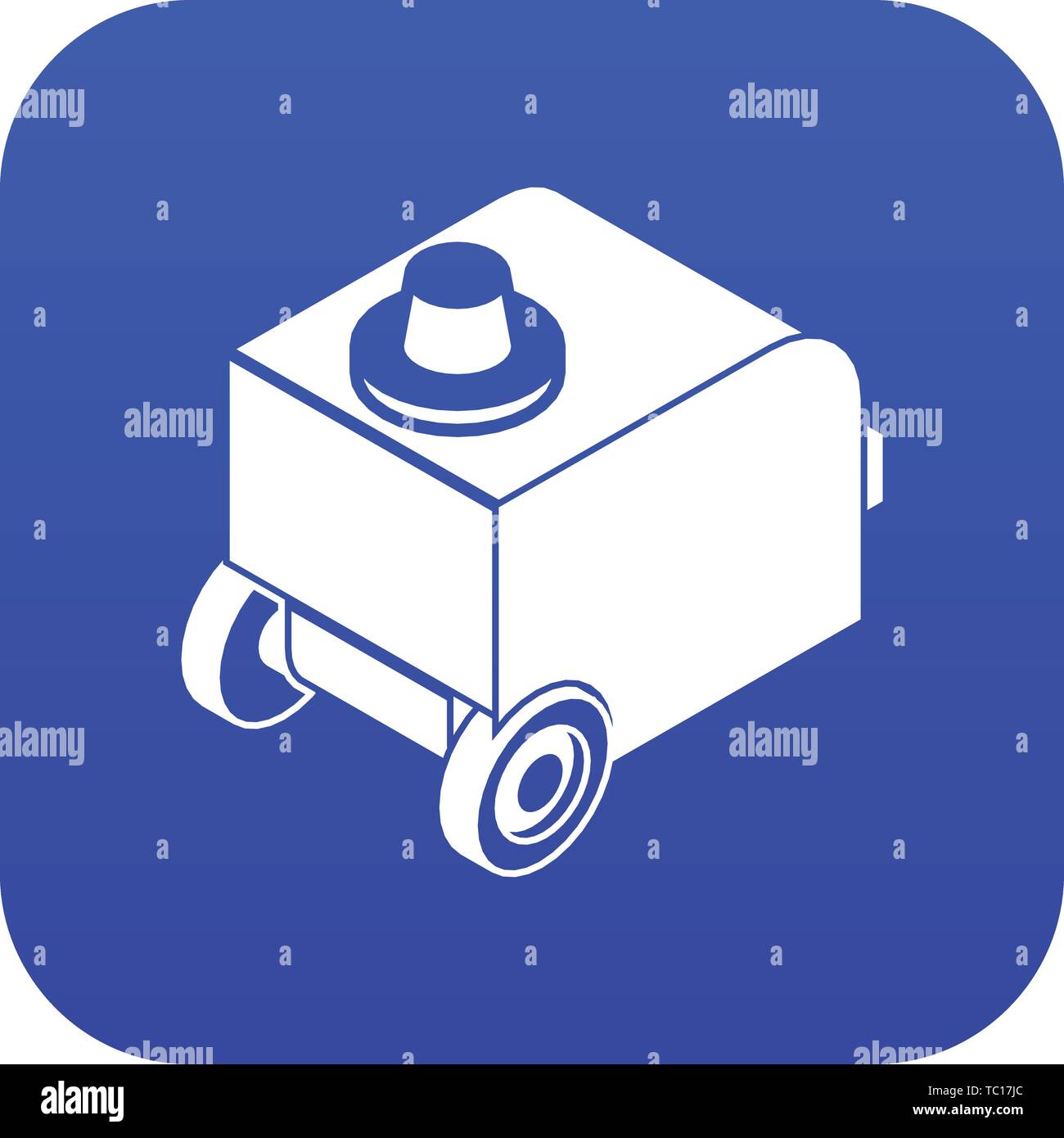 Welding machine icon blue vector Stock Vector Image & Art - Alamy