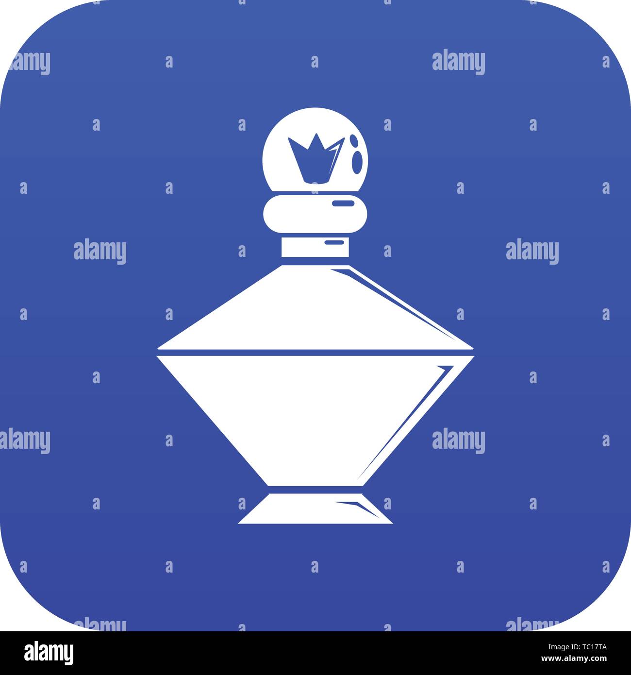 Queen perfume icon blue vector Stock Vector Image & Art - Alamy