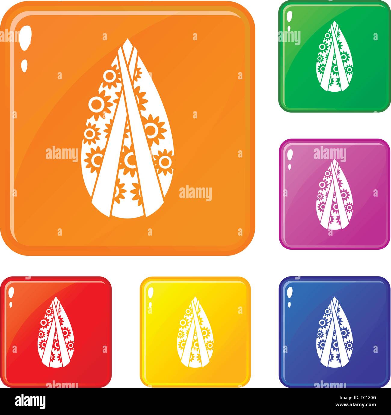 Memorial wreath icons set vector color Stock Vector Image & Art - Alamy