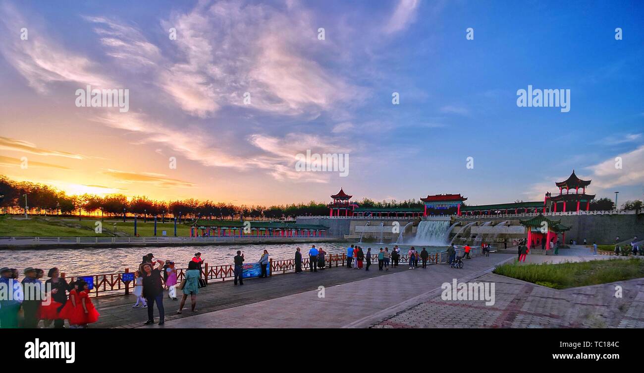 Landscape of the Karamay Stock Photo - Alamy