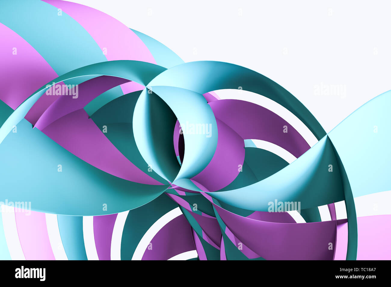 Three-dimensional rendering, blue powder phase flow background Stock ...