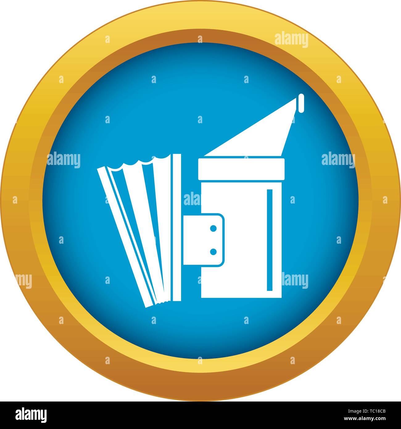 Fumigation icon blue vector isolated Stock Vector Image & Art - Alamy