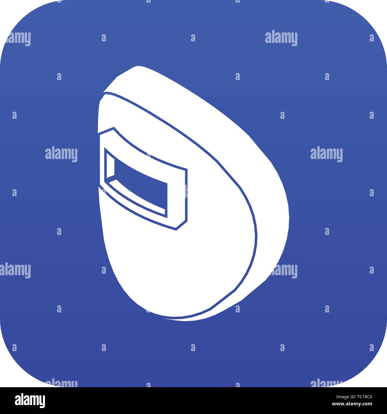 Round welding mask icon blue vector Stock Vector Image & Art - Alamy