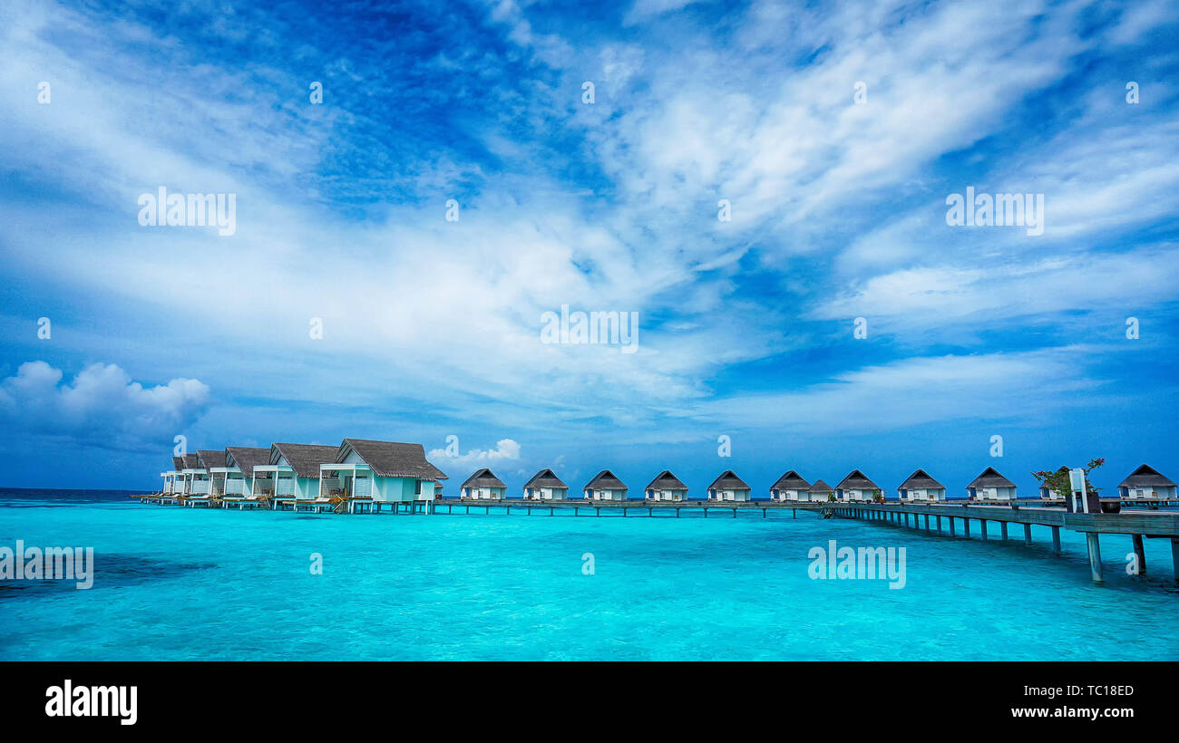 Grand Island, Central Maldives Stock Photo - Alamy