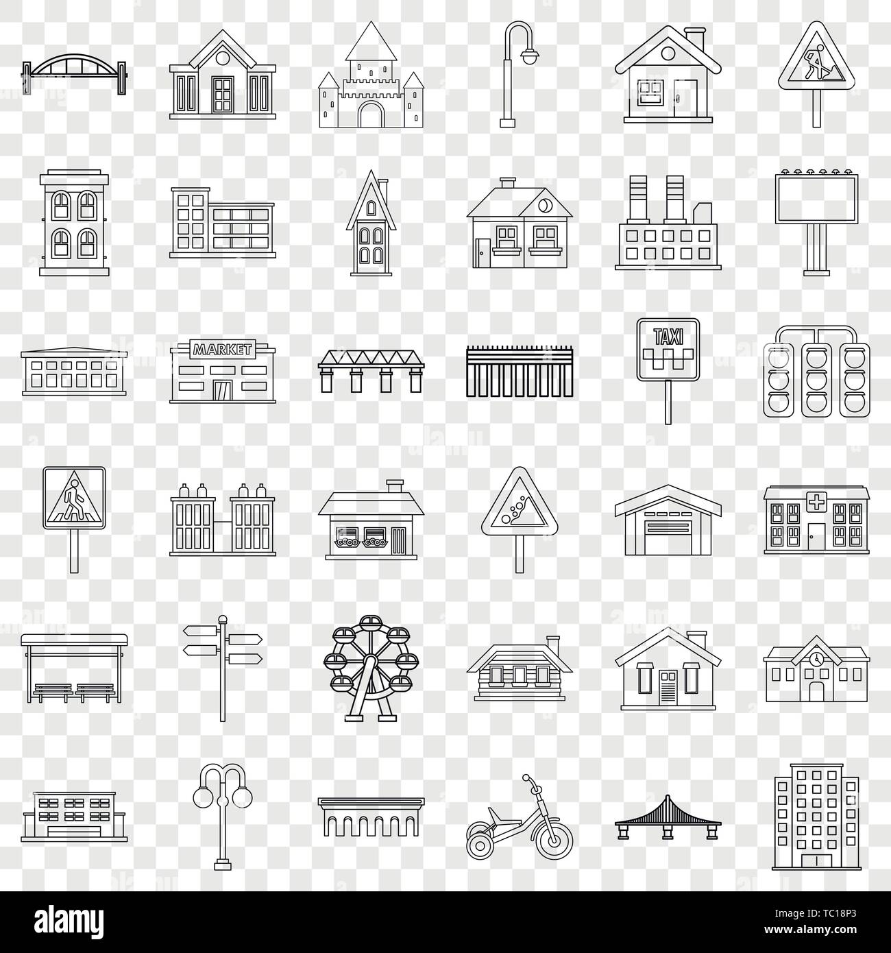 District icons set, outline style Stock Vector Image & Art - Alamy District icons set, outline style Stock Vector Image & Art - Alamy