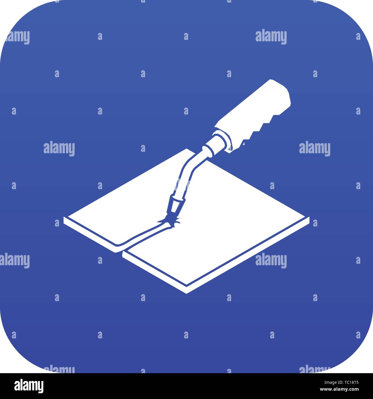 Welding torch icon blue vector Stock Vector Image & Art - Alamy