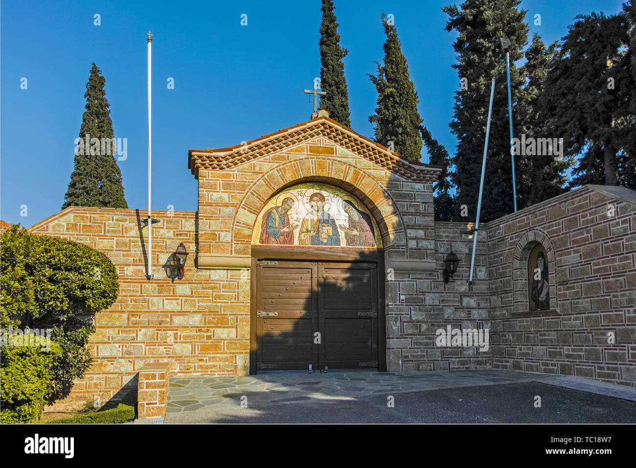 SOUROTI, GREECE - MARCH 31, 2019: Monastery Souroti of St. John the ...