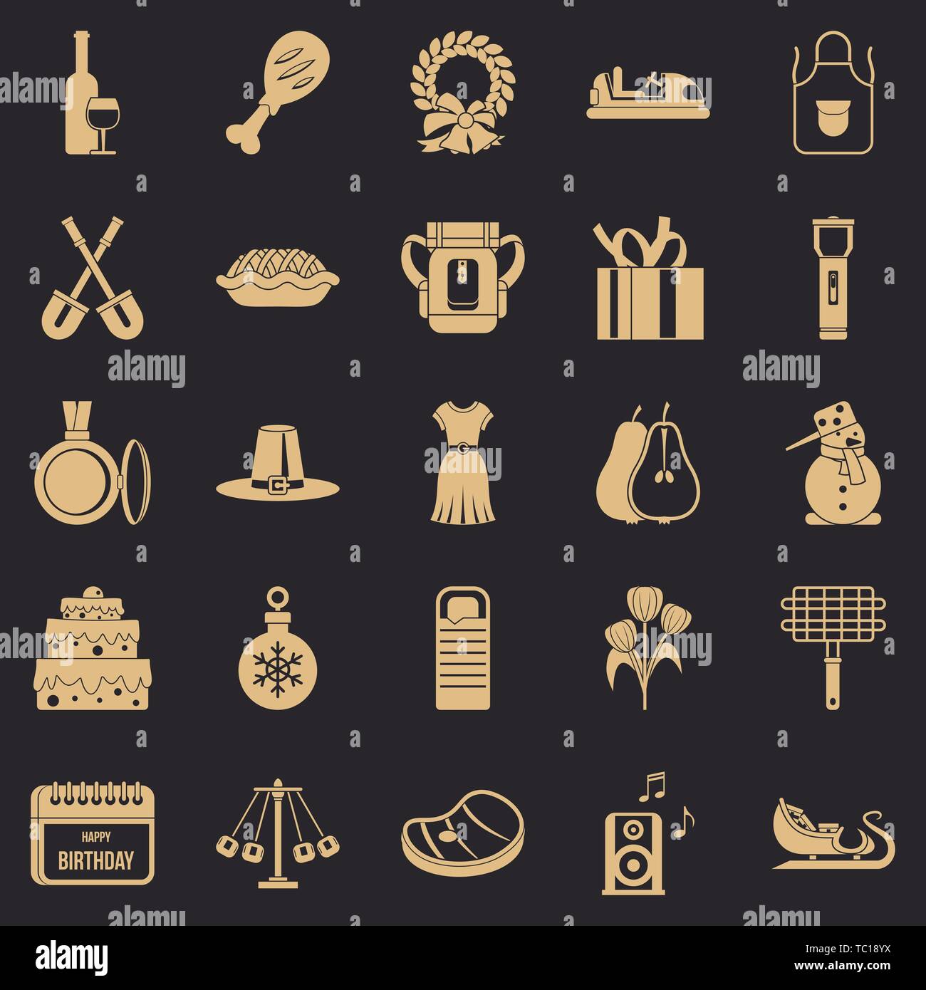 Family meeting icons set, simple style Stock Vector Image & Art - Alamy