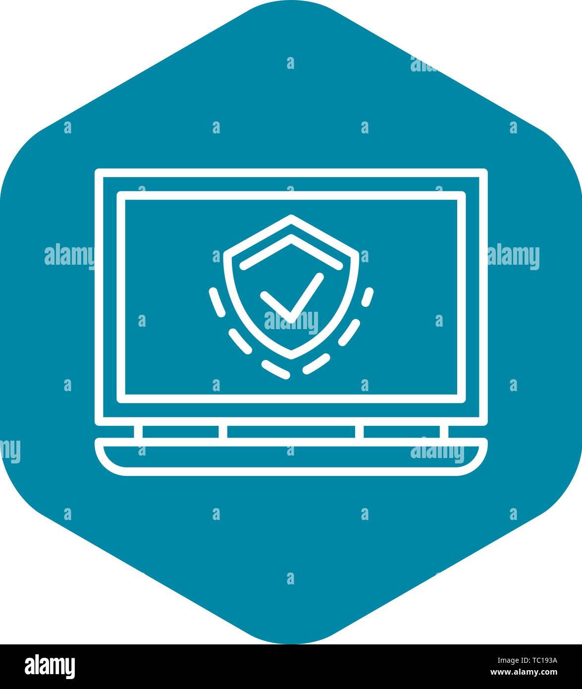 Computer protected firewall guard Stock Vector Images - Alamy