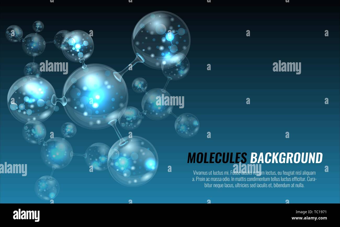 Abstract molecules structure design for your background. Vector ...