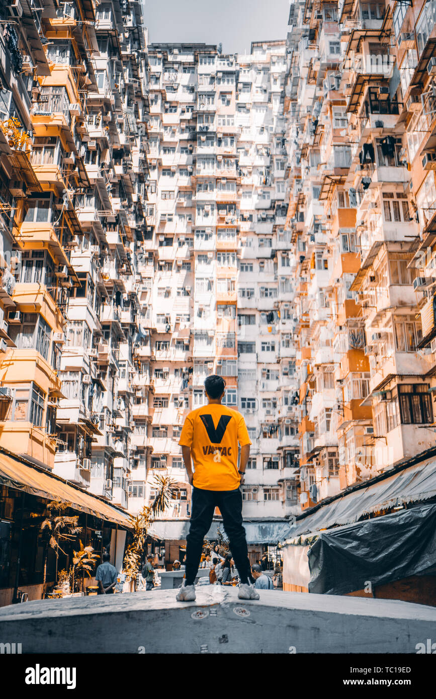 Hong Kong net red punch ground monster building Stock Photo - Alamy