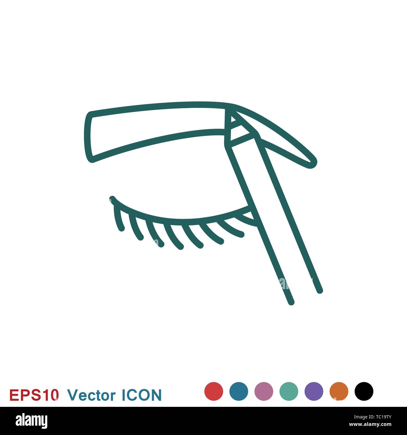 Eyebrow icon. Eyebrow tattoo. logo, illustration, vector sign symbol ...