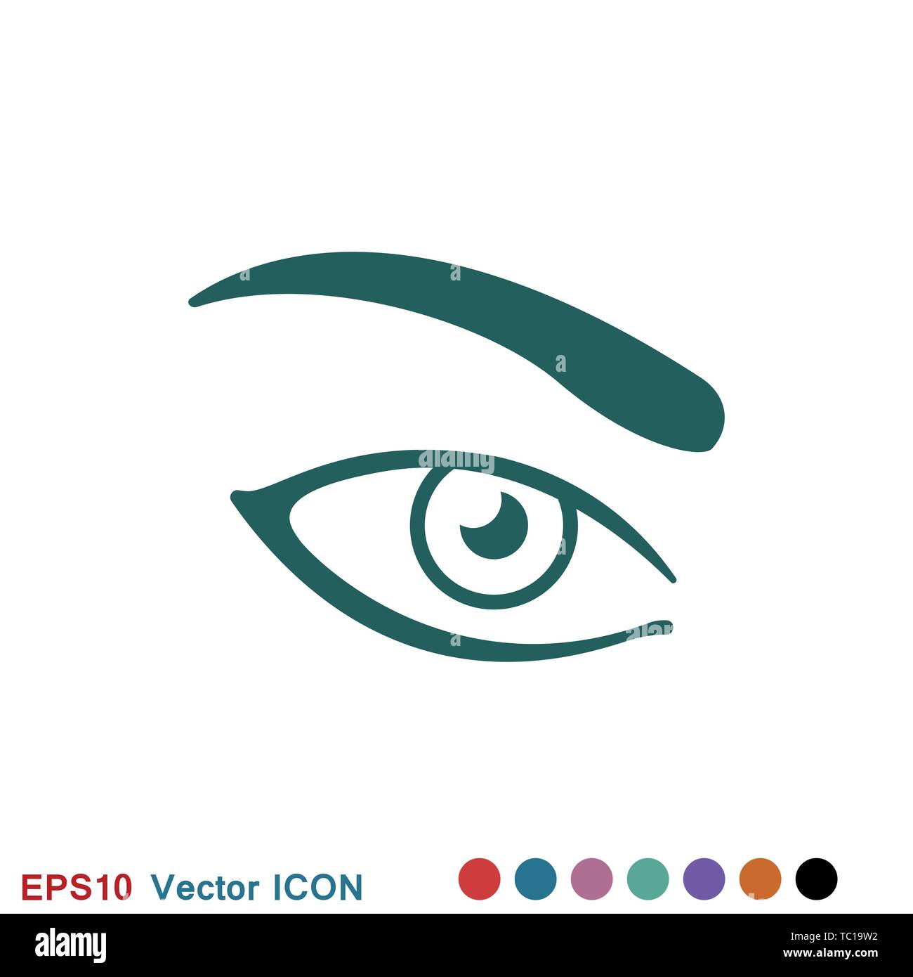 Eyebrow icon. Eyebrow tattoo. logo, illustration, vector sign symbol ...