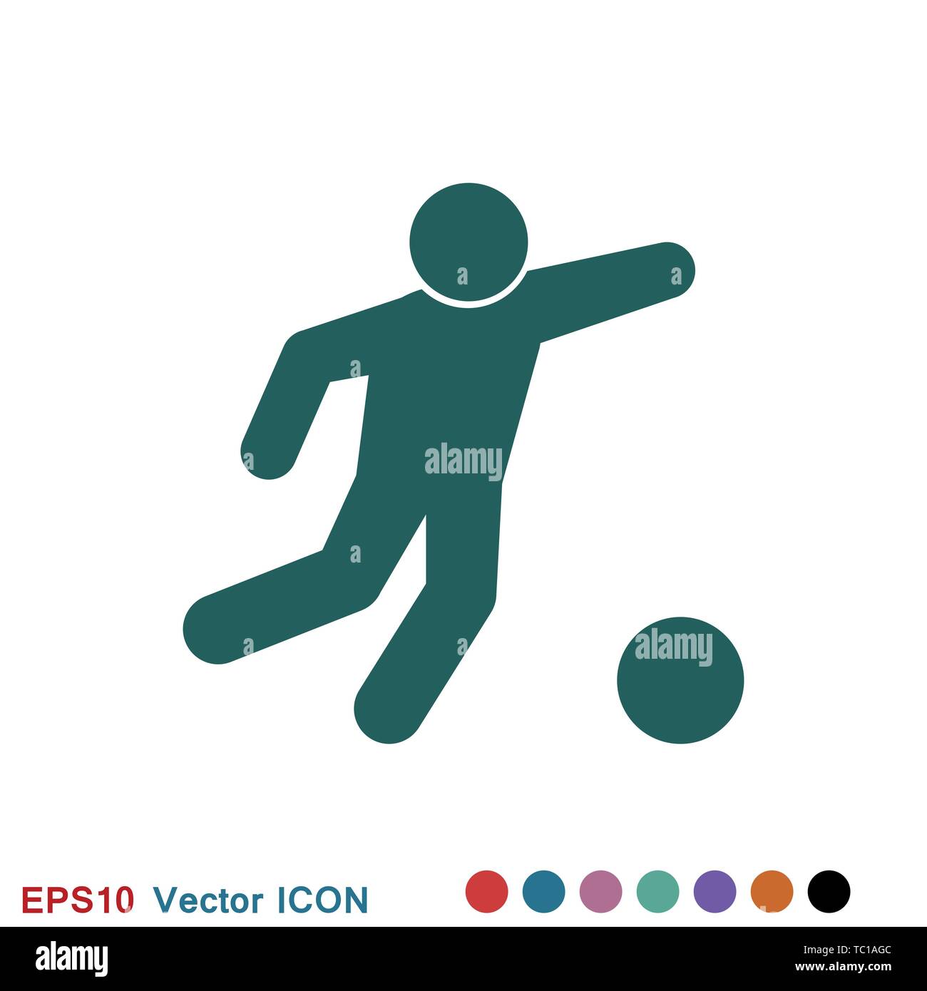 Soccer icon logo, illustration, vector sign symbol for design Stock ...