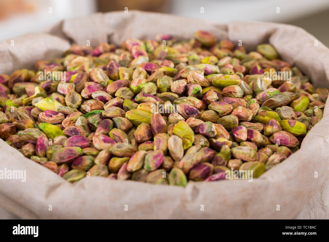 Photo of mix pistachios in the food store Stock Photo - Alamy