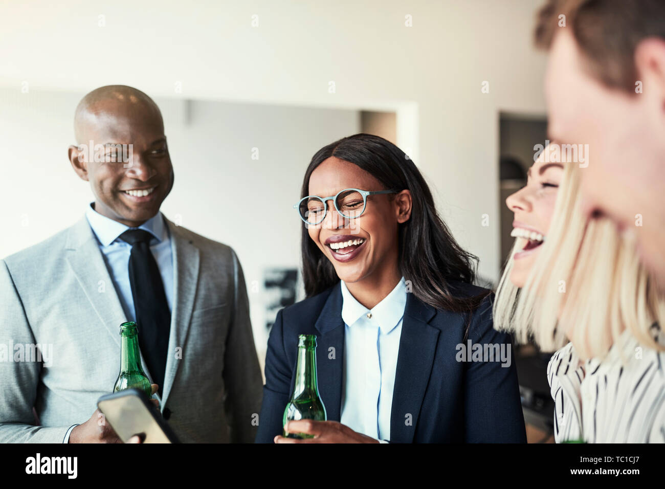 Office Workers Laughing