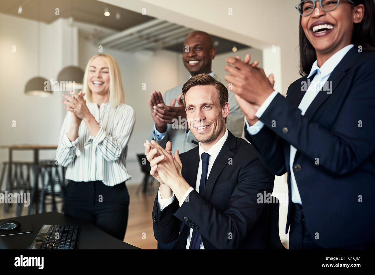 Clapping together hi-res stock photography and images - Alamy
