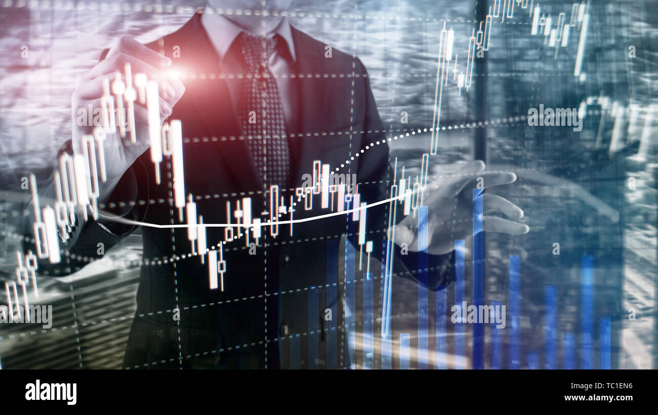 Forex trading, Financial market, Investment concept on business center ...