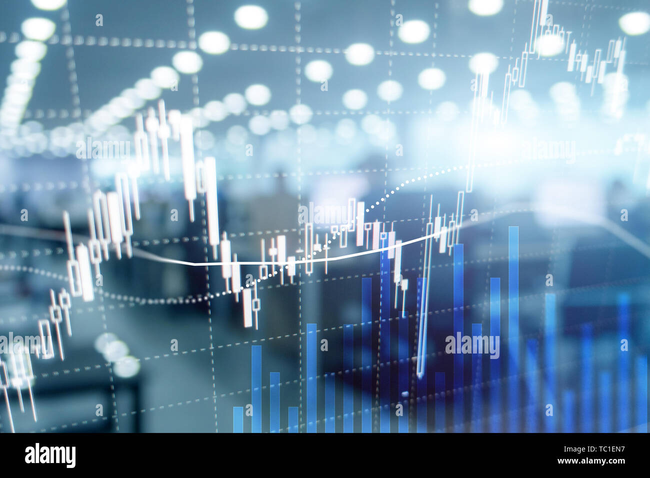 Forex trading, Financial market, Investment concept on business center ... Forex trading, Financial market, Investment concept on business center ...