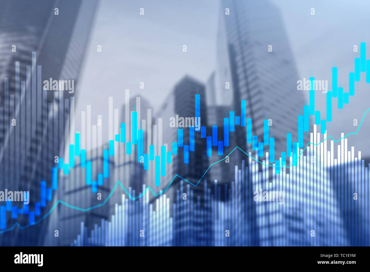 Stock market graph background hi-res stock photography and images - Alamy