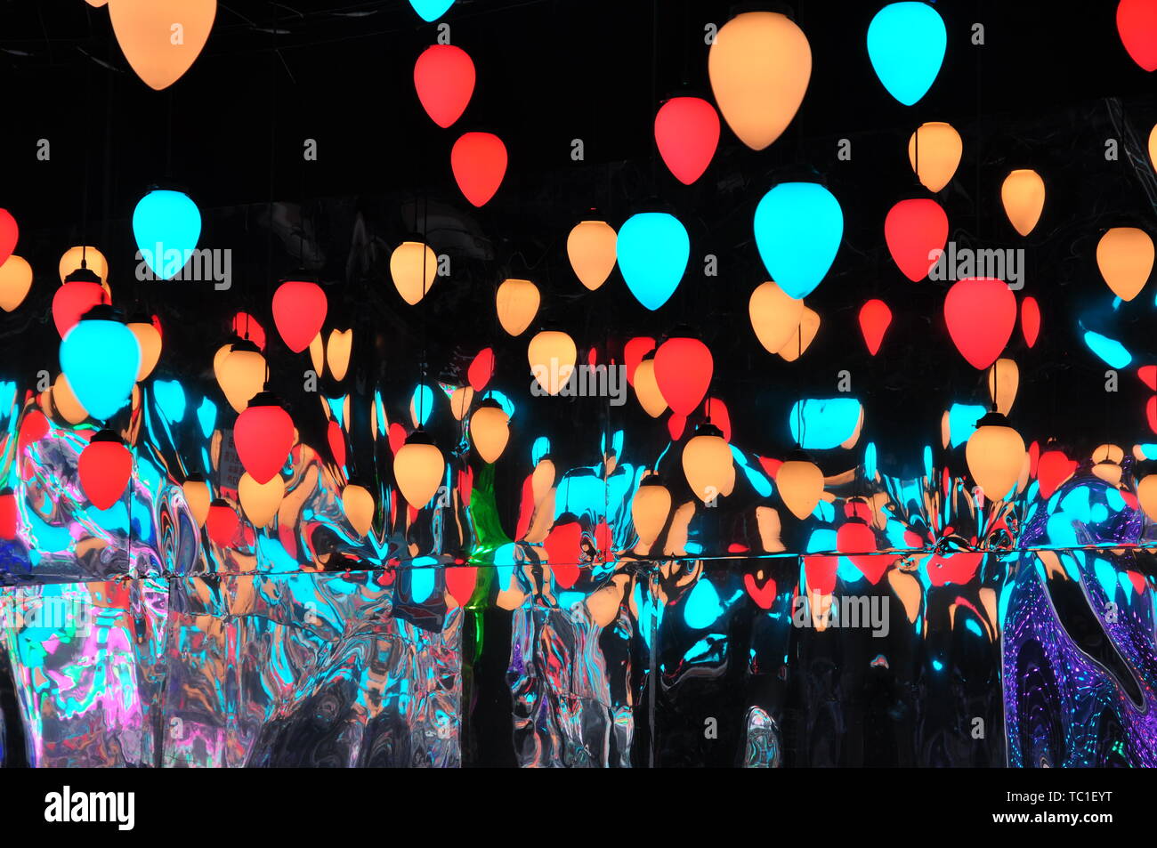 Colorful light show Stock Photo - Alamy