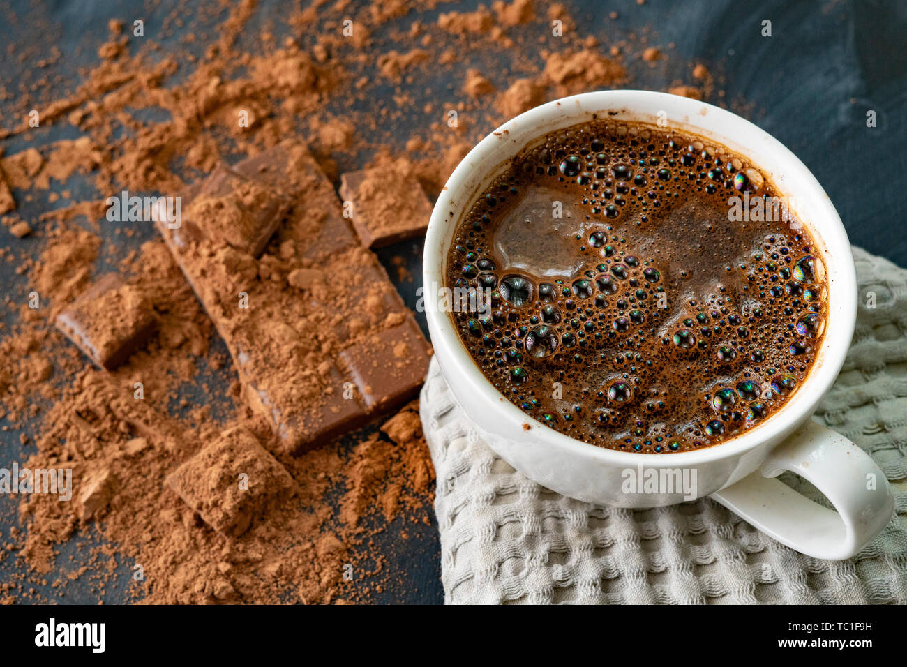 Steaming Cup Of Hot Chocolate