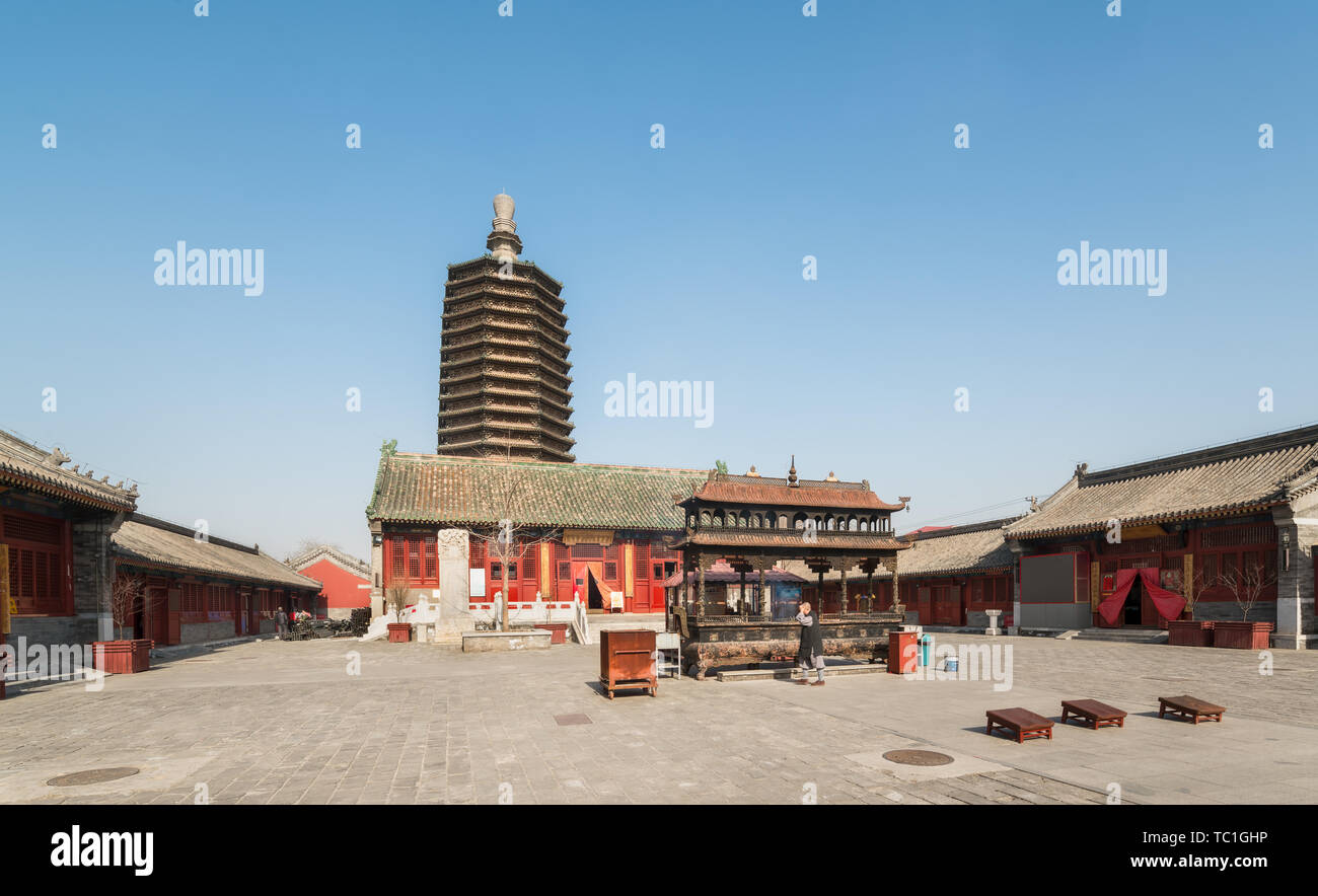 Architectural scenery of Tianning Temple in Beijing Stock Photo - Alamy