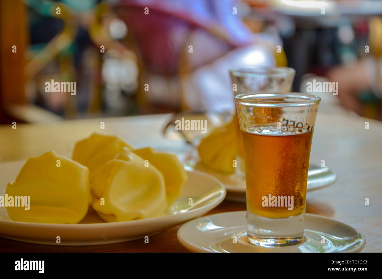Traditional Georgian pomace brandy called chacha, also known as grape ...