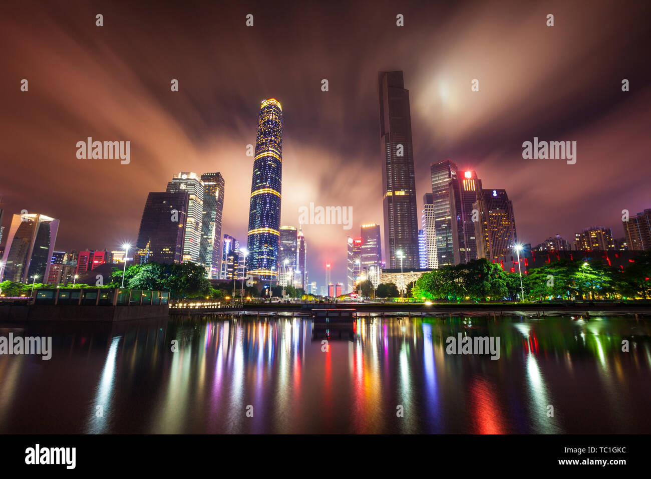 Night View of Guangzhou City Stock Photo - Alamy
