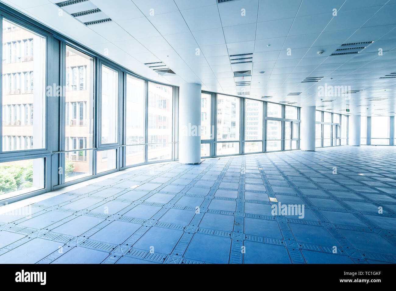 Interior of modern office building Stock Photo - Alamy