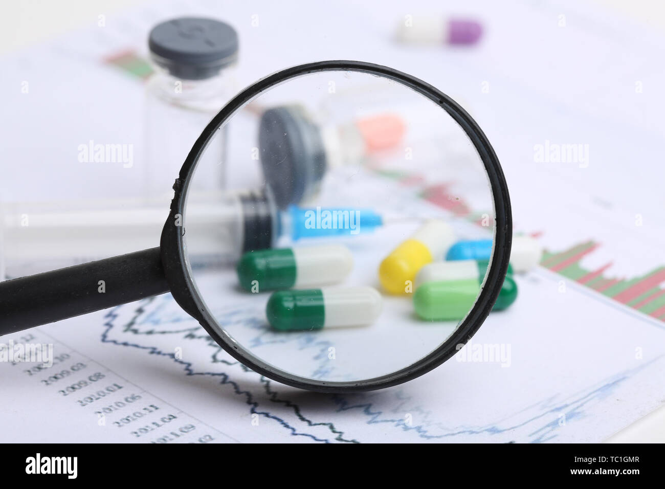 Medical Pharmaceuticals share price material Stock Photo - Alamy