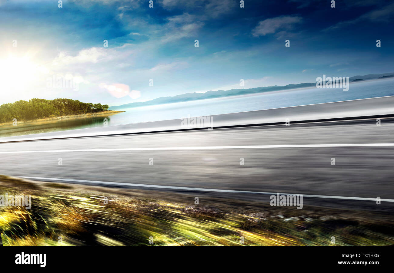 Driving along coastal highway hi-res stock photography and images - Alamy